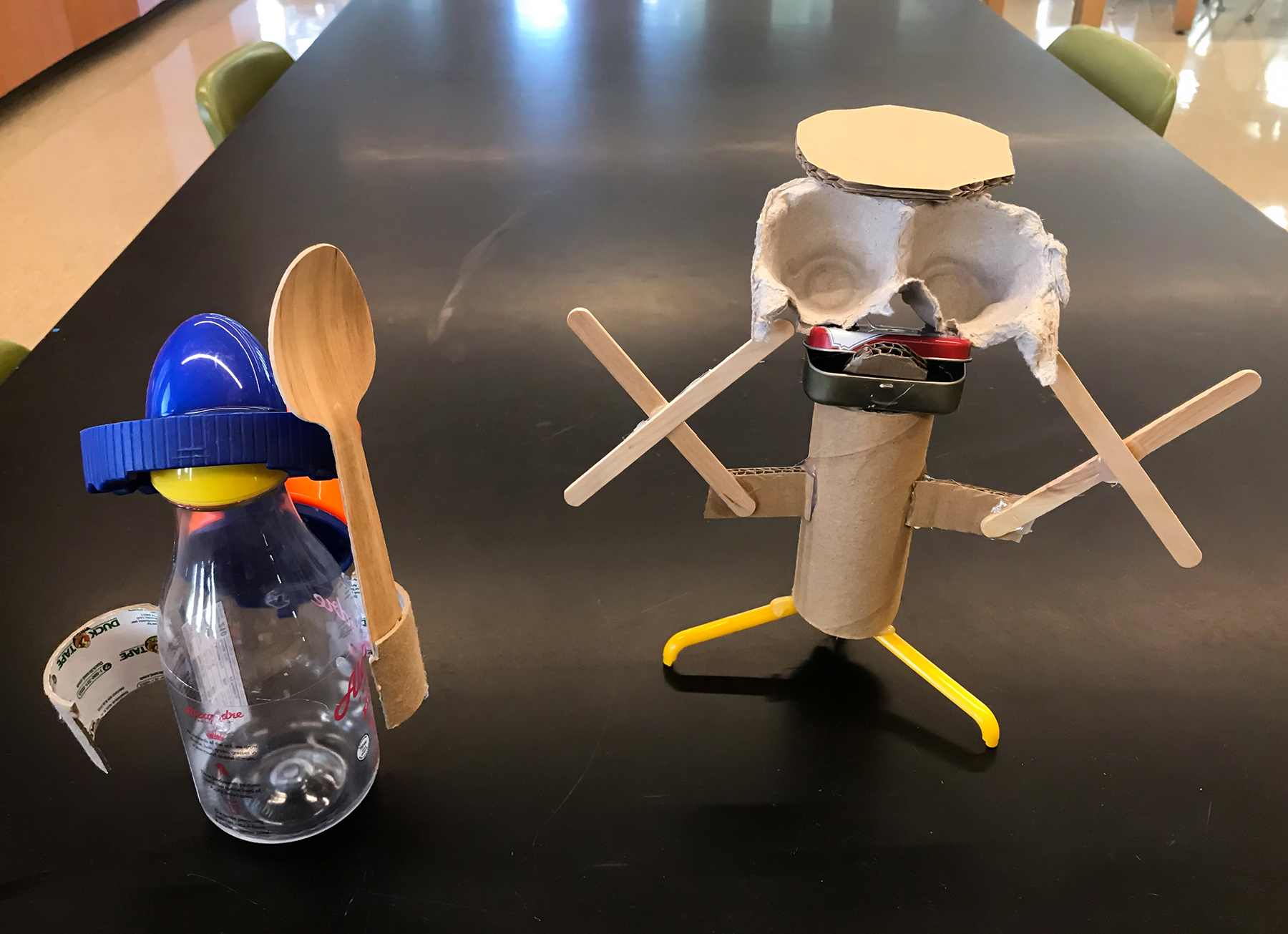 3rd Grade – Aliens! Found object sculptures – In the K-8 Art Studio ...