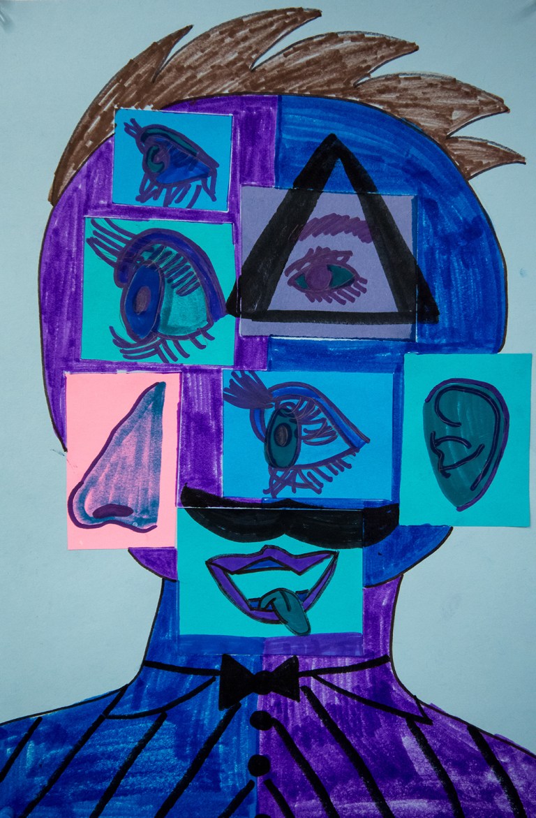4th Grade – Cubist-inspired Portrait and Figure Studies – In the K-8 ...