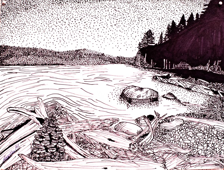 7th Grade – Mark-making and Pen Drawing – In the K-8 Art Studio with ...