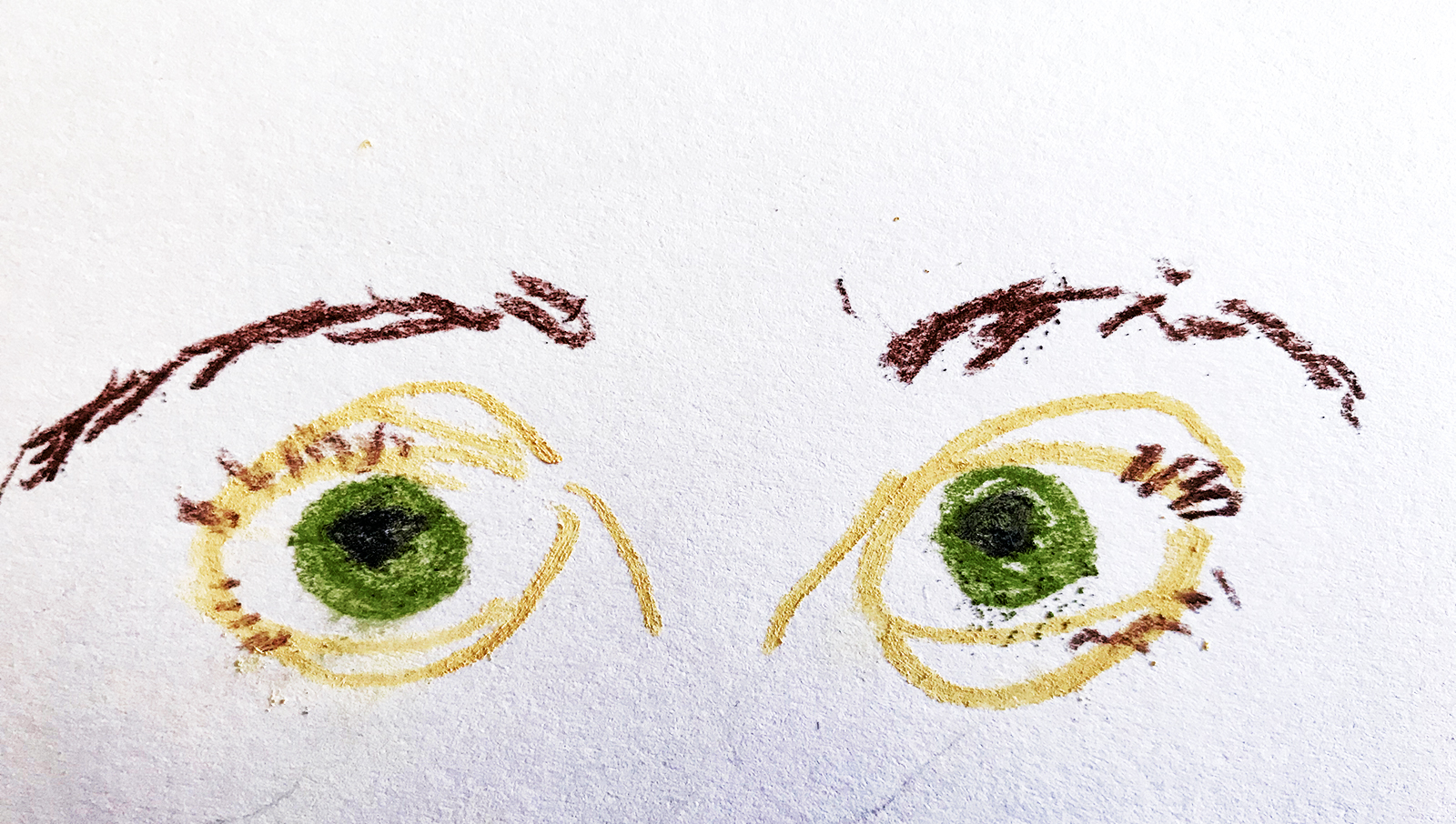 Kindergarten – “Our Eyes” – In the K-8 Art Studio with Anita Sagastegui