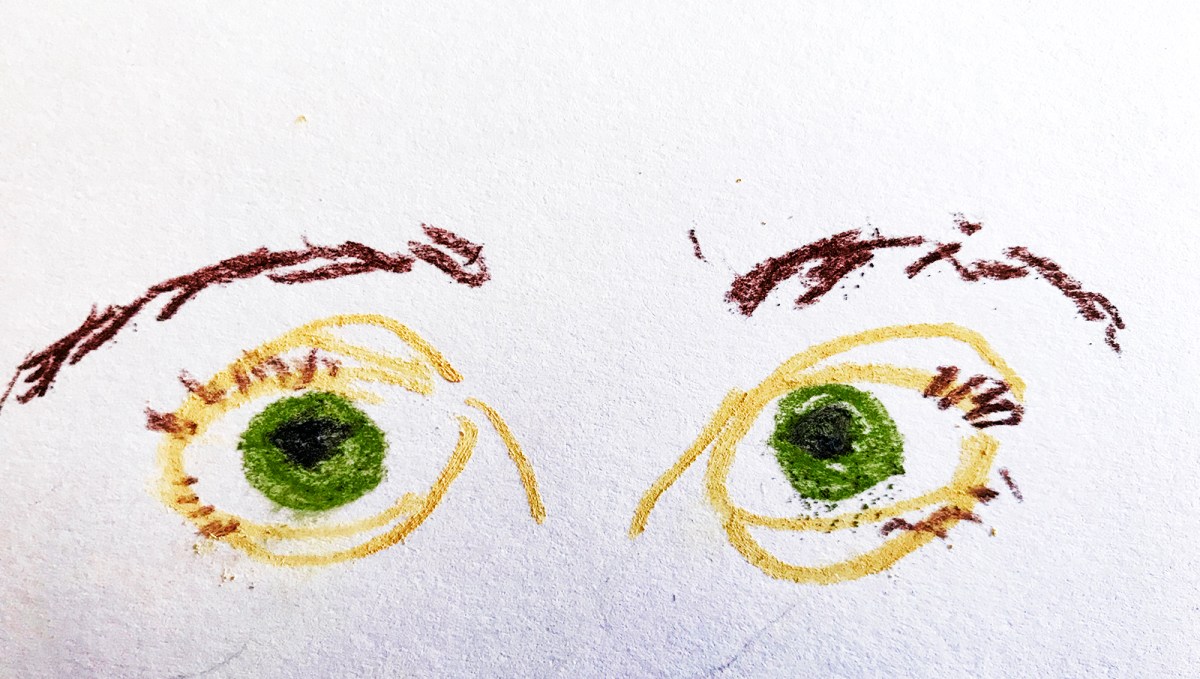 Kindergarten – “Our Eyes” – In the K-8 Art Studio with Anita Sagastegui