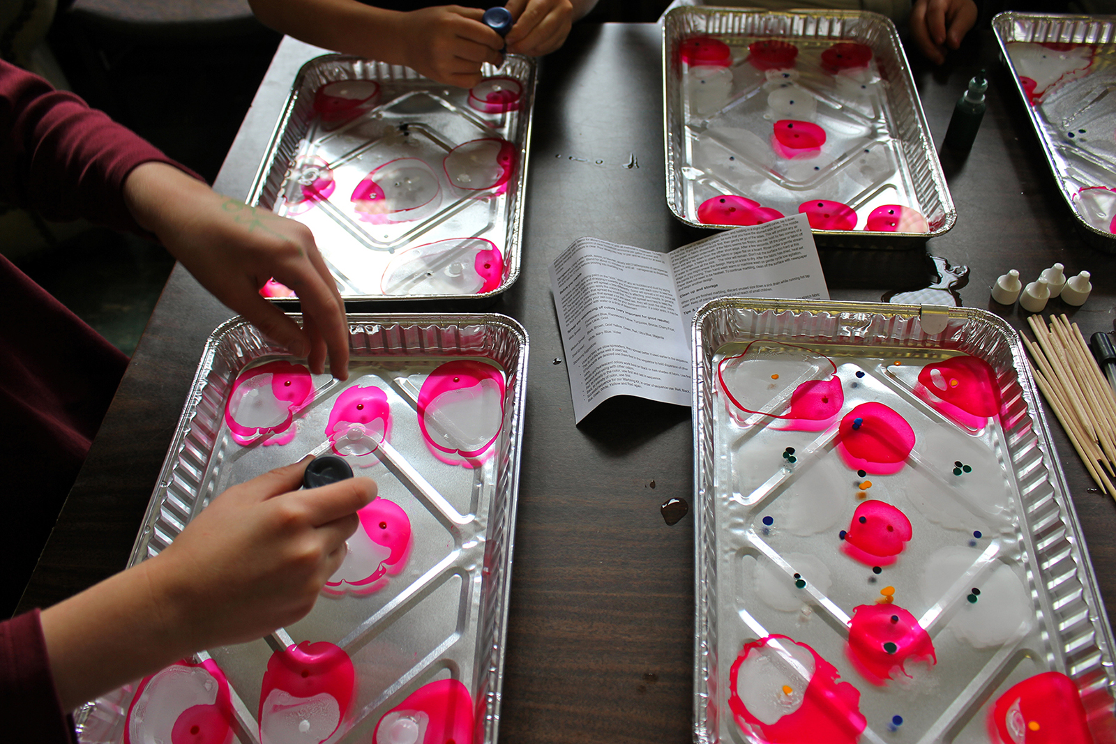 2nd Grade – The art of Paper Marbling – In the K-8 Art Studio with ...