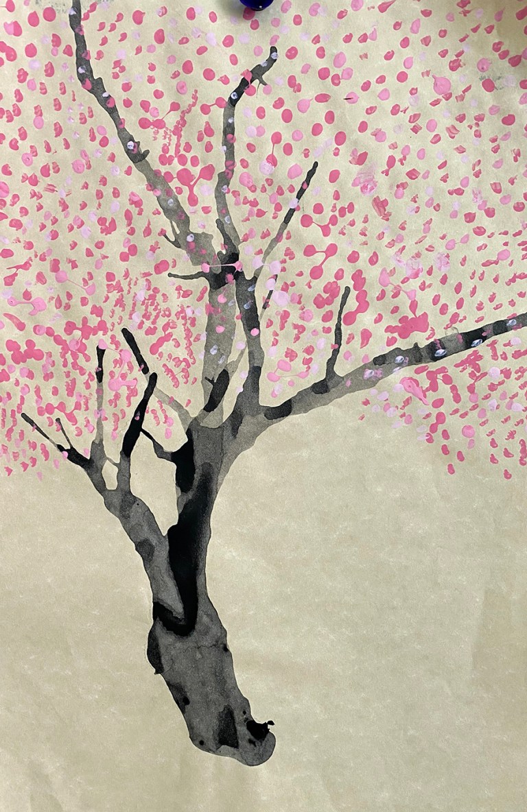 1st Grade – Sakura: Japanese Cherry Blossoms…through a straw! – In the ...