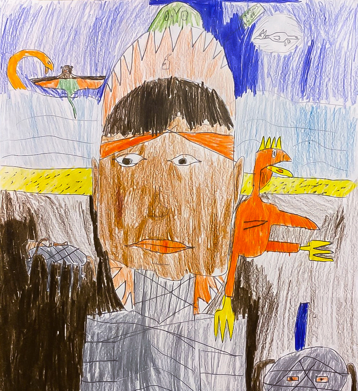 1st Grade – Frida Kahlo-inspired self-portraits – In the K-8 Art Studio ...