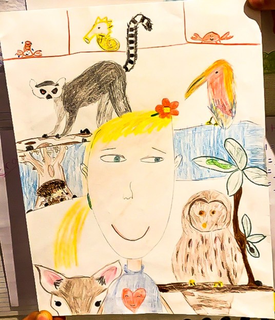 1st Grade – Frida Kahlo-inspired self-portraits – In the K-8 Art Studio ...