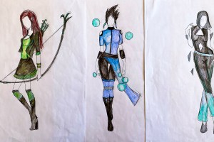 7th Grade – Fashion Design – In the K-8 Art Studio with Anita Sagastegui