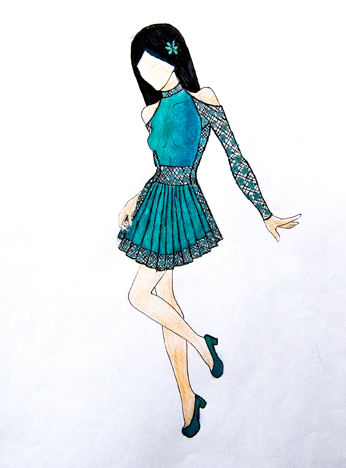 7th Grade – Fashion Design – In the K-8 Art Studio with Anita Sagastegui