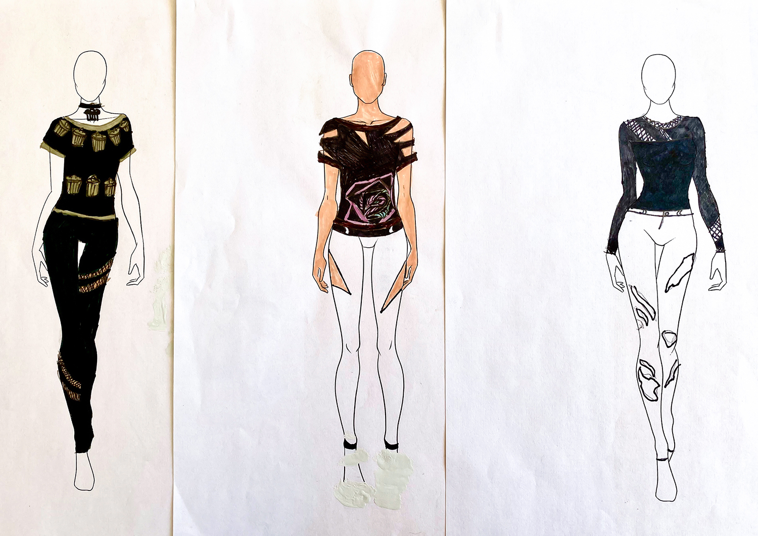 7th Grade – Fashion Design – In the K-8 Art Studio with Anita Sagastegui