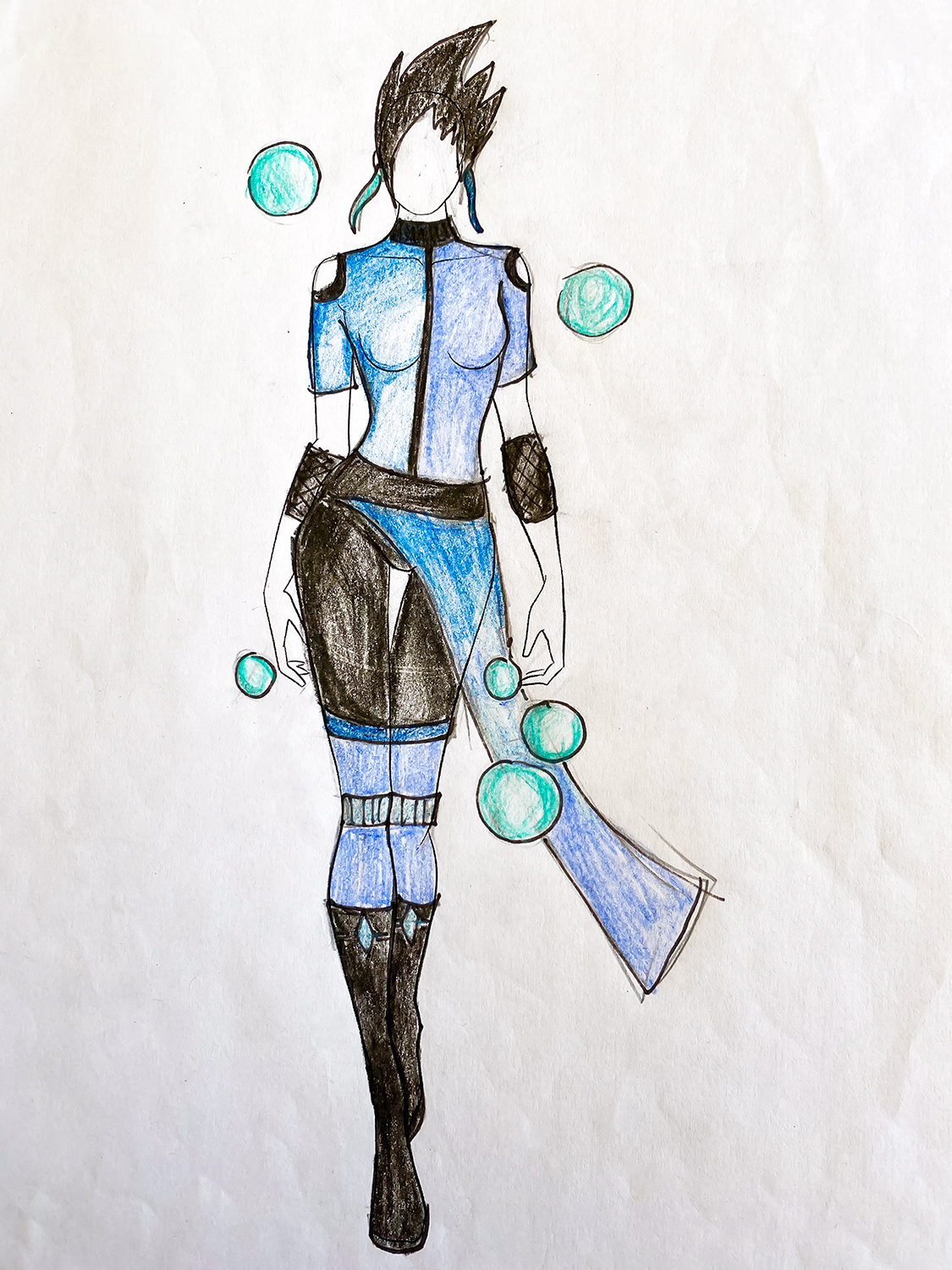 7th Grade – Fashion Design – In the K-8 Art Studio with Anita Sagastegui