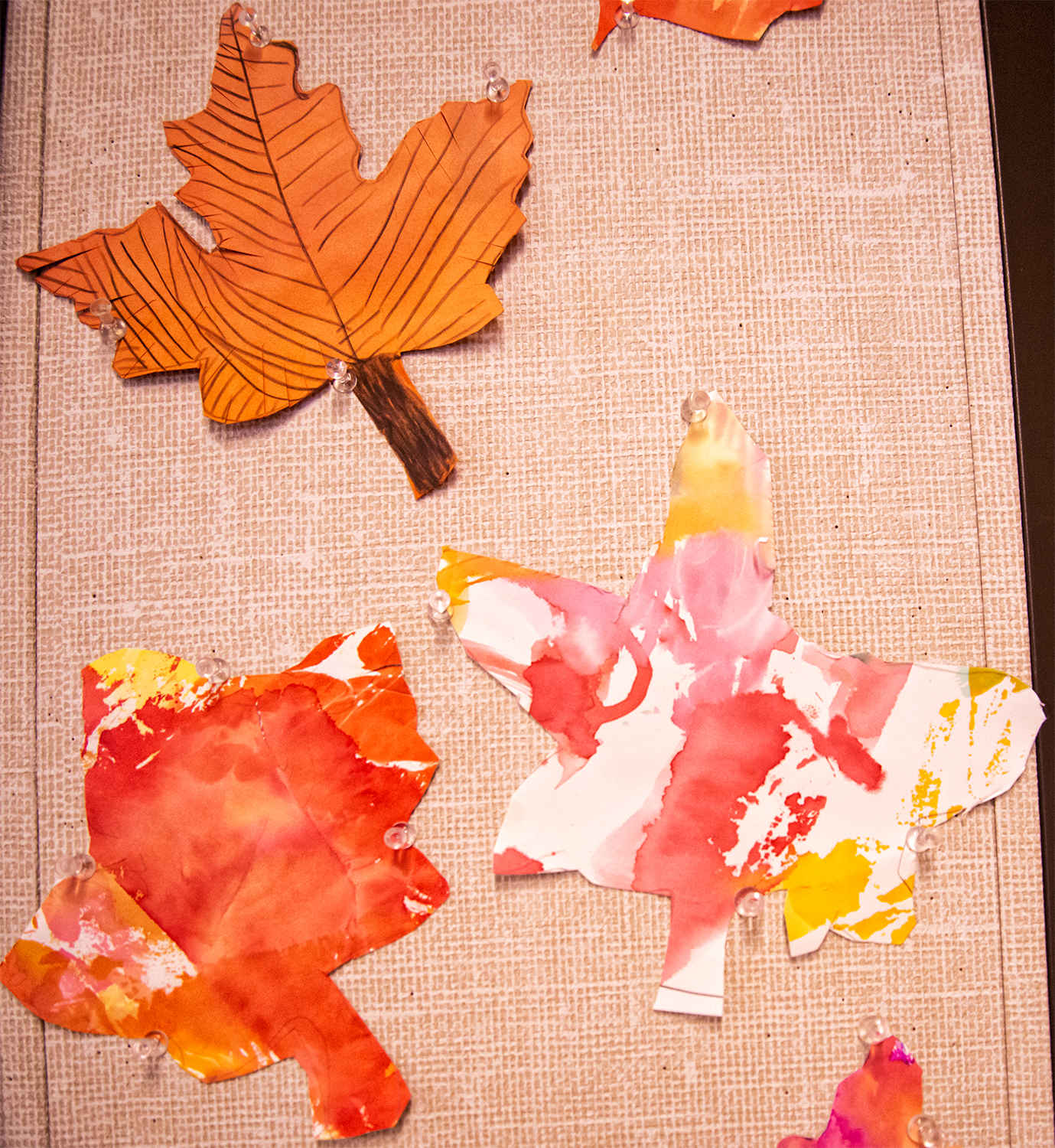 Kindergarten – Warm Autumn Leaves – In the K-8 Art Studio with Anita ...