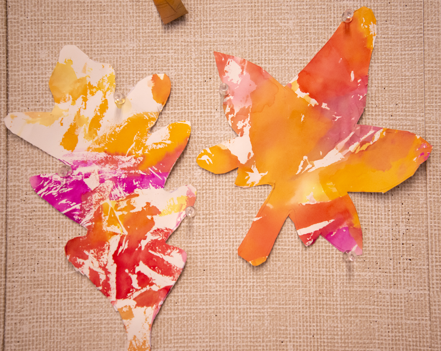 Kindergarten – Warm Autumn Leaves – In the K-8 Art Studio with Anita ...