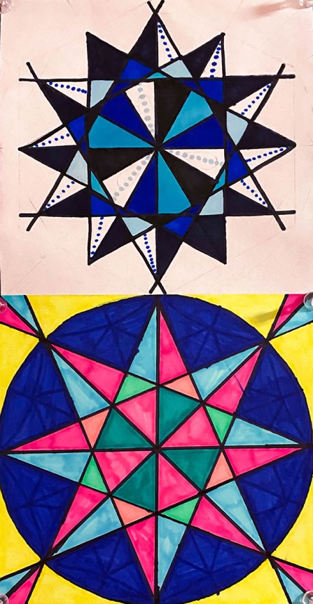 6th Grade – Arabic Geometric ‘Tiles’ – In the K-8 Art Studio with Anita ...