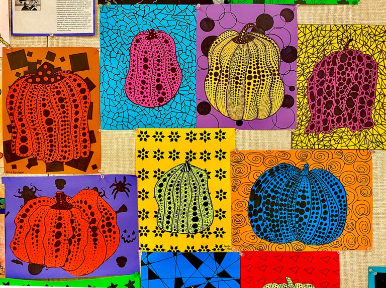 5th Grade – Yayoi Kusama’s Pumpkins – In the K-8 Art Studio with Anita ...