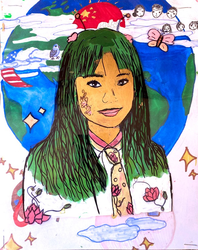 6th Grade – Self-Portrait inspired by the art of George Littlechild ...