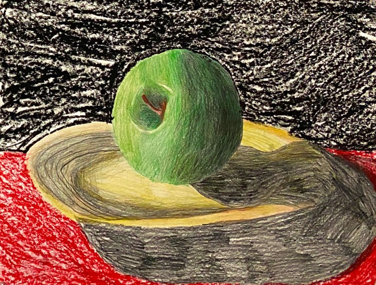 4th Grade – Still life with colored pencil techniques – In the K-8 Art ...