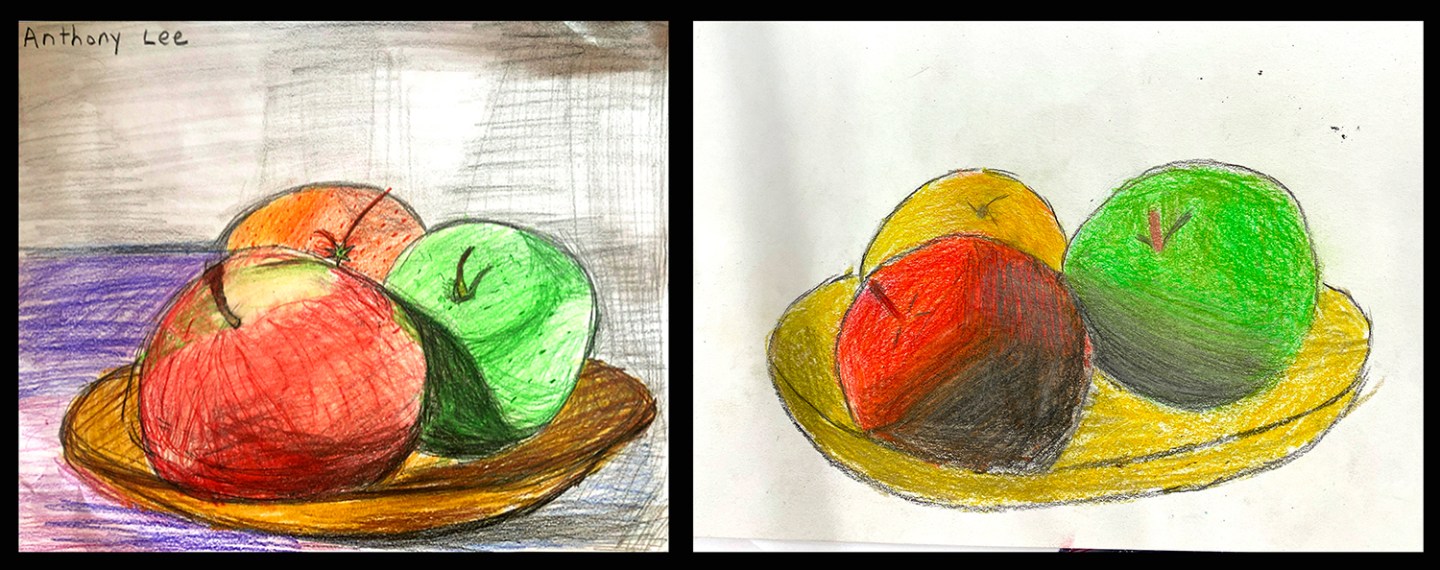 4th Grade – Still life with colored pencil techniques – In the K-8 Art ...