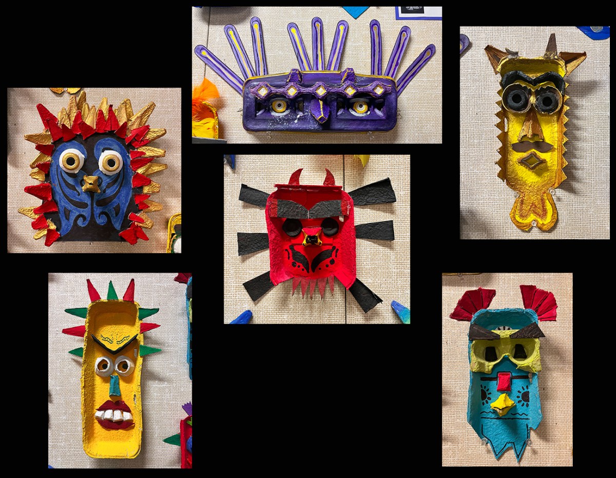 6th Grade – Masks inspired by traditional masks of the Pacific ...
