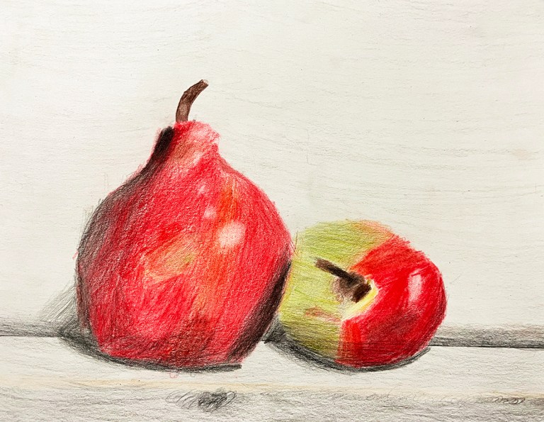 4th Grade – Still life with colored pencil techniques – In the K-8 Art ...