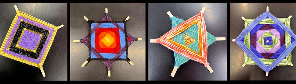5th Grade – Weaving an Ojo de Dios – In the K-8 Art Studio with Anita ...