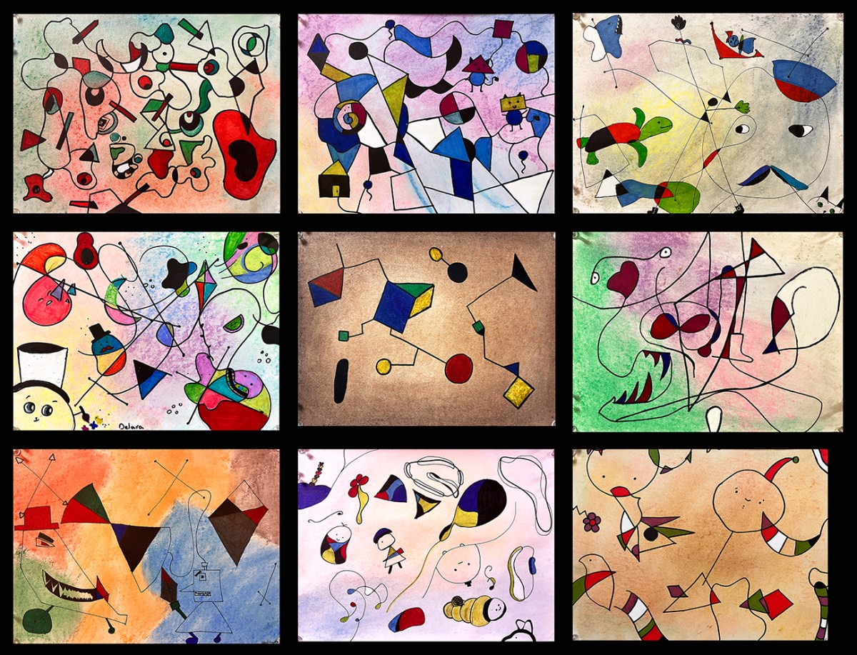 6th grade – Designs inspired by Joan Miró – In the K-8 Art Studio with ...