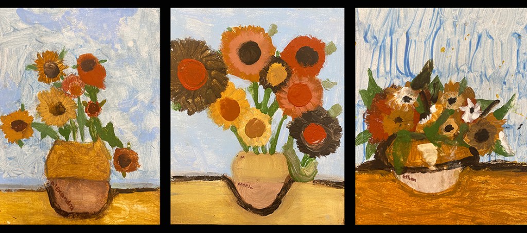 2nd Grade – Recreating Vincent van Gogh’s Sunflowers – In the K-8 Art ...