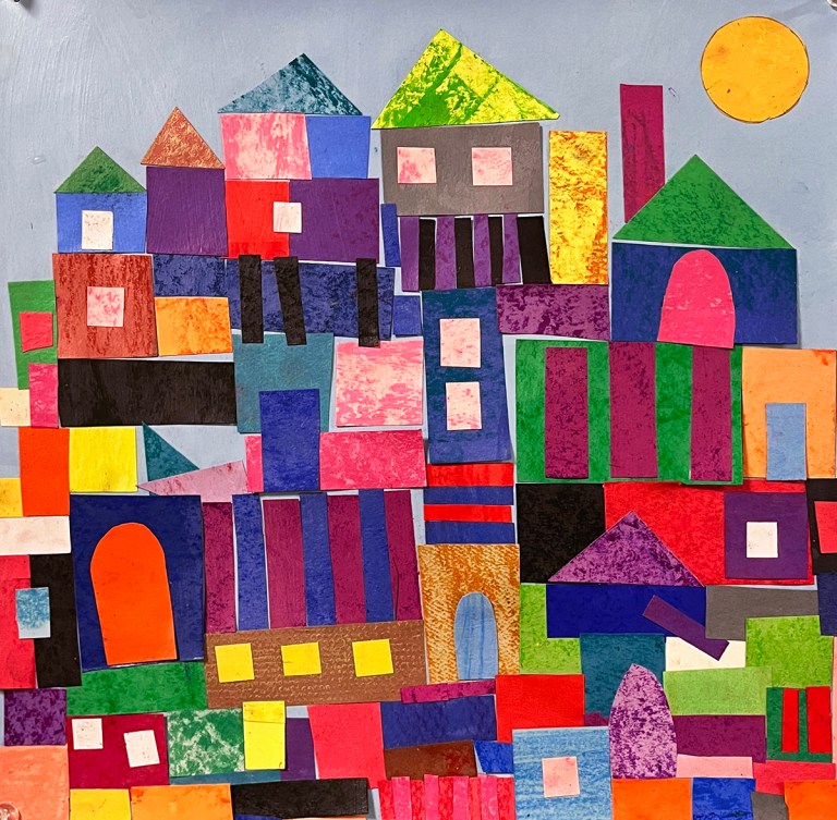 3rd Grade – Cityscape Mosaics inspired by Paul Klee – In the K-8 Art ...