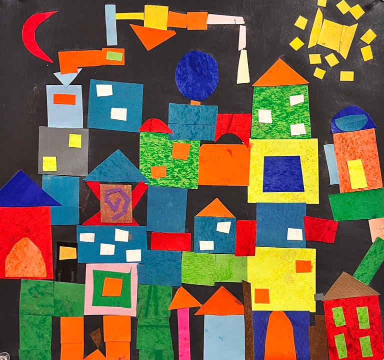 3rd Grade – Cityscape Mosaics inspired by Paul Klee – In the K-8 Art ...