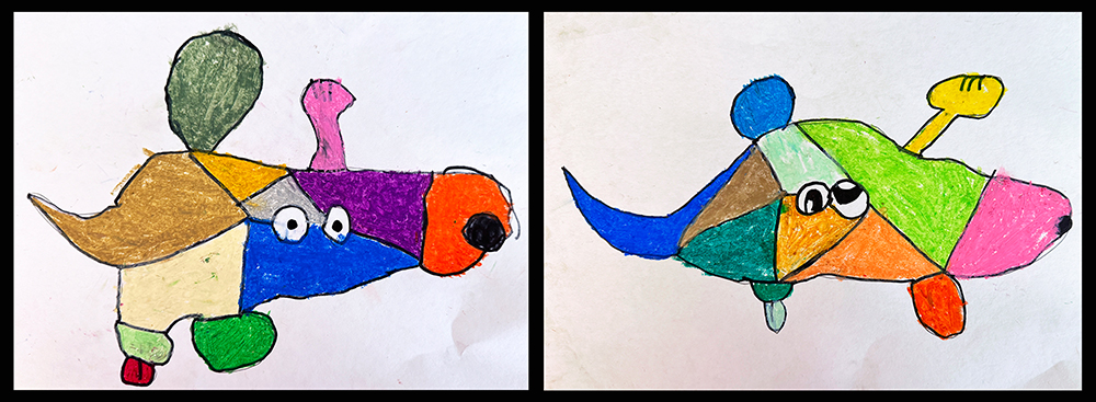 Kindergarten – Picasso’s Dog Lump – In the K-8 Art Studio with Anita ...