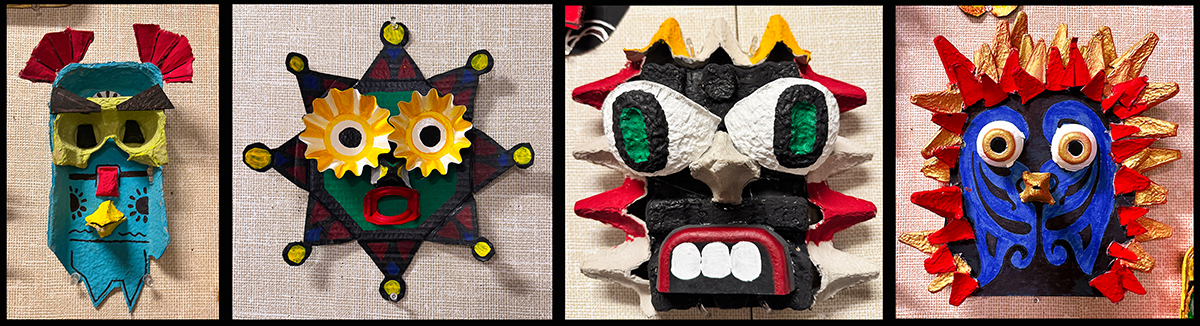 6th Grade – Masks inspired by traditional masks of the Pacific ...