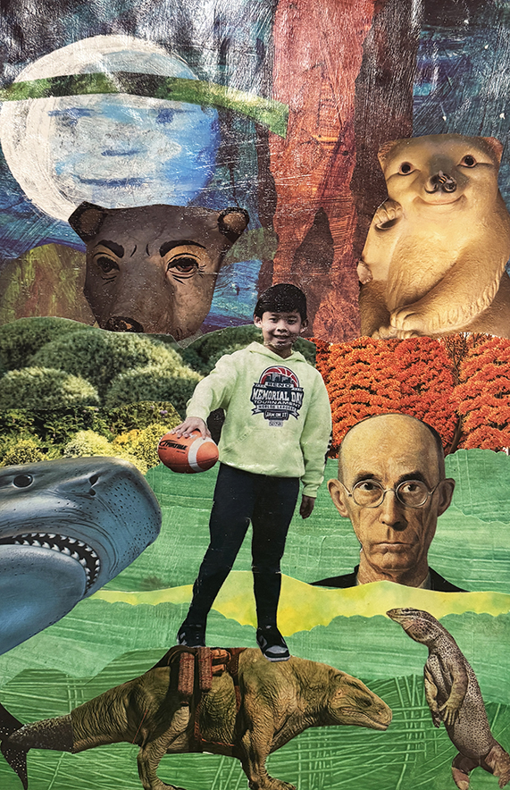 4th Grade Surrealist Collage – In the K-8 Art Studio with Anita Sagastegui