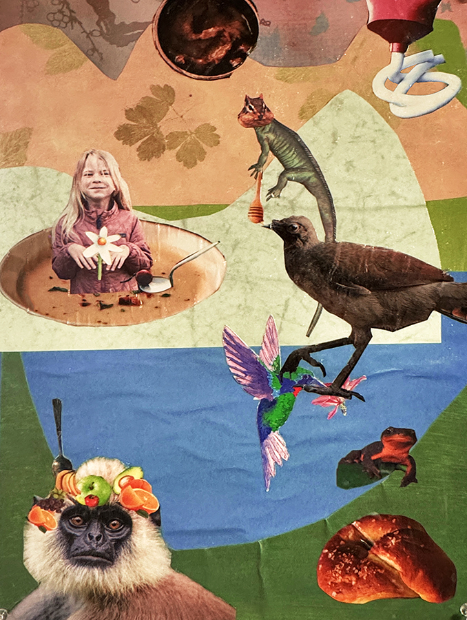 4th Grade Surrealist Collage – In the K-8 Art Studio with Anita Sagastegui