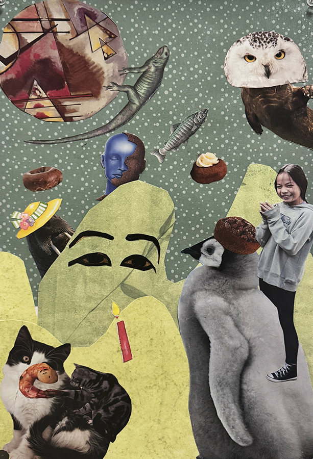 4th Grade Surrealist Collage – In the K-8 Art Studio with Anita Sagastegui