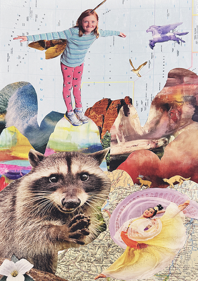 4th Grade Surrealist Collage – In the K-8 Art Studio with Anita Sagastegui