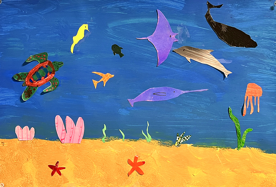 Kindergarten – Ecosystem collages inspired by Eric Carle – In the K-8 ...