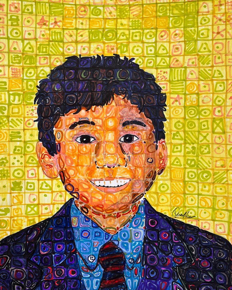 6th Grade – Chuck Close-inspired Self Portraits – In the K-8 Art Studio ...