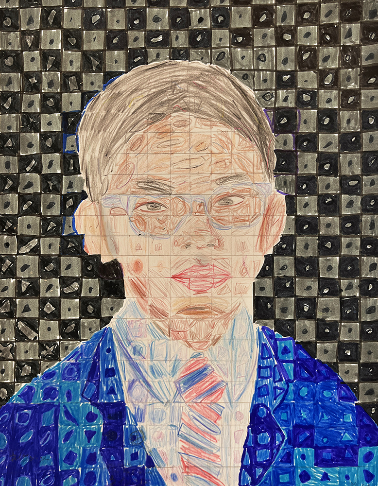 6th Grade – Chuck Close-inspired Self Portraits – In the K-8 Art Studio ...