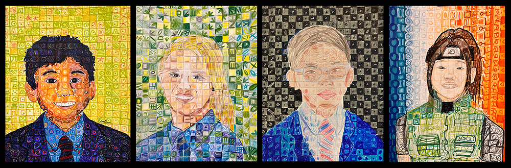 6th Grade – Chuck Close-inspired Self Portraits – In the K-8 Art Studio ...